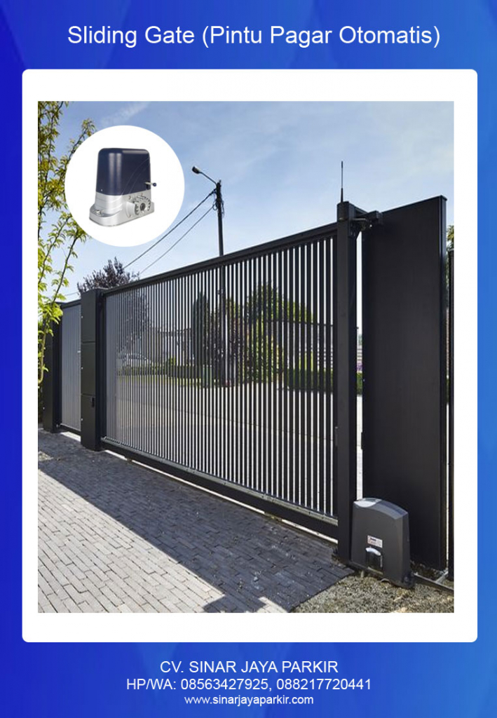 Automatic Sliding Gate (Pintu Pagar Otomatis) - CV. SINAR JAYA PARKIR | HP/WA: 08563427925 ...